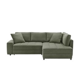bobb Ecksofa mit pflegeleichtem Bezug Arissa de Luxe gr&uuml;n Ma&szlig;e (cm): B: 268 H: 91 T: 215.0 &raquo; H&ouml;ffner