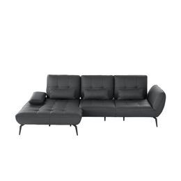 Vito Ecksofa aus Leder Ticona &brvbar; schwarz &brvbar; Ma&szlig;e (cm): B: 301 H: 93 T: 191.0 &raquo; H&ouml;ffner