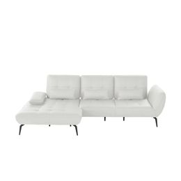 Vito Ecksofa aus Leder Ticona &brvbar; grau &brvbar; Ma&szlig;e (cm): B: 301 H: 93 T: 191.0 &raquo; H&ouml;ffner