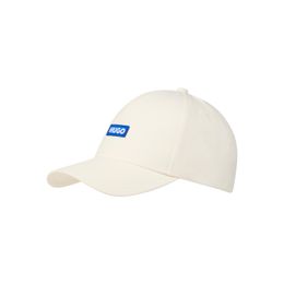 Baseball Cap HUGO BLUE "Alyce", Herren, open wei&szlig; 110, Twill, Baumwolle, unifarben, Caps, mit Logoaufn&auml;her