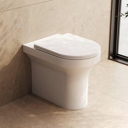 Artiviana Desiderio Stand-WC back to wall, T03AD011BIWH+T03AD011BIWHS, back to wall