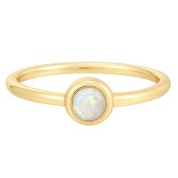 Glanzst&uuml;cke M&uuml;nchen Fingerring GLANZST&Uuml;CKE M&Uuml;NCHEN "GSM6022" Gr. 48, gelbgold, Fingerringe, Damen, 48, 1,6mm, Fingerring, mit Opal (synth.)