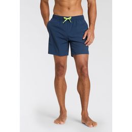 Badehose CMP, Herren, Gr. 58, N-Gr, blau (navy meliert), Obermaterial: 92% Polyester, 8% Elasthan, Badehosen Badehose, schnell trocknendes Material, aus Polyester und Elasthan