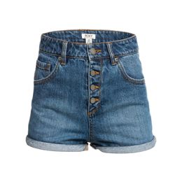 Shorts Roxy "Authentic Summer High", Damen, Gr. 31(XXL), blau (vintage medium blau), Obermaterial:100% Walkfrottier;, Hosen Shorts