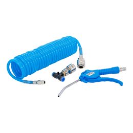 BGS-technic BGS Druckluft-Ausblaspistole, mit Druckluft-Spiralschlauch und T-Verbinder ; BGS technic (74253)