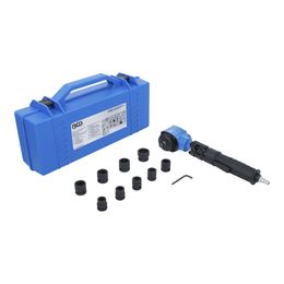 BGS-technic BGS Druckluft-Schlagschrauber, abgewinkelt & Kraft-Steckschl&uuml;ssel-Satz, 12,5 mm (1/2"), 650 Nm, 10-tlg. ; BGS technic (74348)