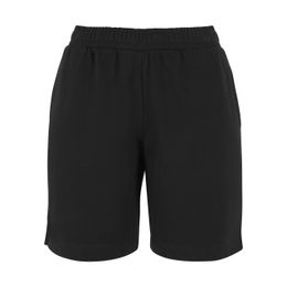 Sweatshorts Urban Classics "Urban Classics Damen Ladies Organic Terry Bermuda Pants", Damen, Gr. L, US-Gr&ouml;&szlig;en, schwarz, 100% Baumwolle, unifarben, normal, Hosen Sweatshorts