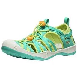 Sandale Keen "MOXIE SANDAL", Jungen, Gr. 37, gold (bright aqua, bright marigold), Synthetik, Schuhe Sandale