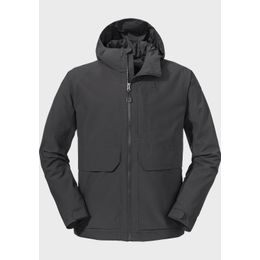 Sch&ouml;ffel Outdoorjacke SCH&Ouml;FFEL "Jacket Lausanne M", Herren, Gr. 50, grau (9830, grau), Oberstoff : 100% Polyester (Membran: Polyurethan) Futter : 100% Polyester Futter Rumpf oben: 92% Polyester 8% Elasthan, regular fit, Jacken Outdoorjacke