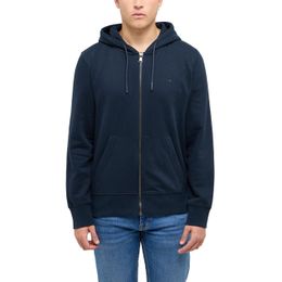 Sweatshirt Mustang "Herren Style Brighton", Herren, Gr. M, navy, 80% Baumwolle, 20% Polyester, regular fit, Sweatshirts Sweatshirt