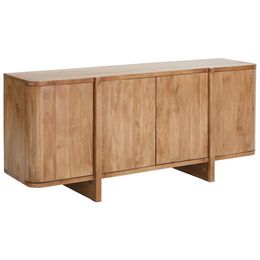 Livetastic Sideboard, Natur, Holz, Mangoholz,Mangoholz,Mangoholz, vollmassiv, 2 F&auml;cher, 160x72x42 cm, Holzm&ouml;bel, Kleinm&ouml;bel Holz, Holzkommoden, Sideboards Holz