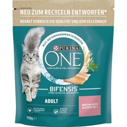 Katzenfutter 'Purina One Bifensis' Adult Lachs 750 g