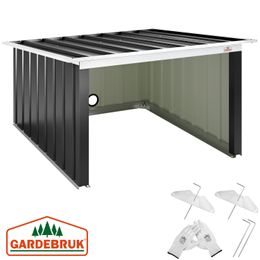 Gardebruk M&auml;hroboter Garage Anthrazit Metall 89x90x54cm
