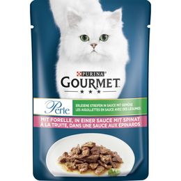 Katzenfutter 'Gourmet Perle' Forelle/Spinat 85 g
