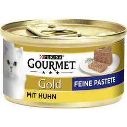 Katzenfutter 'Gourmet Gold Feine Pastete' Huhn 85 g
