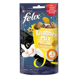 FELIX Katzensnack 'KnabberMix' Dreik&auml;sehoch Cheddar/Gouda/Edamer 60 g