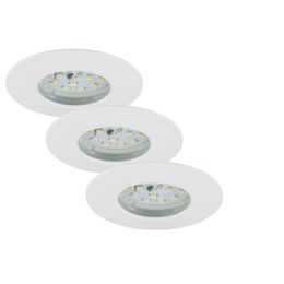 Briloner LED-Einbauleuchtenset 'Attach' 400 lm 5 W 3 Stk. rund Bad