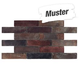 Muster zur Bodenfliese 'Terramix' Feinsteinzeug braun 7 x 28 cm