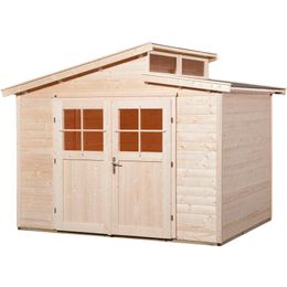 Gartenhaus Weka "226 Gr.3, 21 mm", beige (naturbelassen), Fu&szlig;boden im Gartenhaus, ohne R&uuml;ck- und Seitenwand, ohne Dacheindeckung, Massivholz, Gartenh&auml;user, Gartenhaus