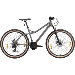Mountainbike Bikestar Gr. 43, gr&uuml;n, Fahrr&auml;der, 43cm, 27,5 Zoll (69,85cm), f&uuml;r Damen und Herren, Kettenschaltung