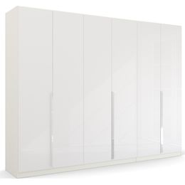 Dreht&uuml;renschrank Rauch "Kleiderschrank Schrank Garderobe Ankleide GLAMOUR BY QUADRA SPIN", wei&szlig; (alpinwei&szlig;, hochglanz wei&szlig;), B:271cm H:210cm T:54cm, Holzwerkstoff, Schr&auml;nke, Dreht&uuml;renschrank, mit eleganter Hochglanzfront und Stangengriff MADE IN GERMANY