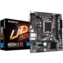 Gigabyte Mainboard "H610M H V2 Mainboard - Unterst&uuml;tzt Intel Core Prozessoren 14th CPUs, 4", schwarz, B:23,6cm H:5,3cm T:27cm, Mainboards