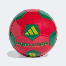 Fu&szlig;ball adidas Performance "PORTUGAL CLUB OFFICIAL LICENSED PRODUCT" Gr. 5, bold rot, bold gr&uuml;n, gelb, B&auml;lle, 5, 0,4 g, Synthetik, Portugal, B:22,3cm H:17,3cm T:22cm
