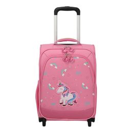 Kinderkoffer Travelite "MINIMOVER 2w Kindertrolley", Kinder, Gr. B/H/T: 31cm x 44cm x 20cm 19 l, rosa, Polyester, festlich, Koffer, Aufsteckfunktion &ndash; leicht, ideal f&uuml;r Kinderreisen