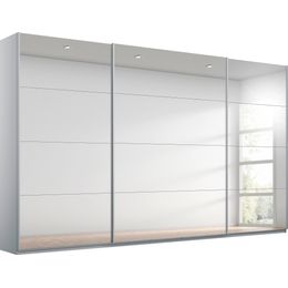 Schwebet&uuml;renschrank Rauch "Kleiderschrank Schrank Garderobe W&auml;scheschrank Ankleide ORACLE", grau (seidengrau), B:315cm H:229cm T:62cm, Holzwerkstoff, Schr&auml;nke, Schwebet&uuml;renschrank, mit vollfl&auml;chig aufgelegten Spiegelelementen MADE IN GERMANY