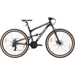 Mountainbike Bikestar Gr. 45, schwarz, Fahrr&auml;der, 45cm, 29 Zoll (73,66cm), f&uuml;r Damen und Herren, Kettenschaltung