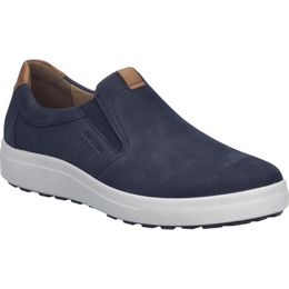 Sneaker Josef Seibel "Maddox 06, ocean-kombi", Herren, Gr. 40, blau (ocean, kombi), Obermaterial: 100% Rindsleder Leather cow., Schuhe Sneaker