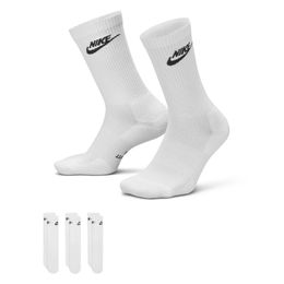 Sportsocken Nike "U NK ED ELVD CRW 3P FUTRA -144", Damen, Gr. L (42/45), multi, color, Obermaterial: 67% Baumwolle, 30% Polyester, 3% Elasthan, Socken Sportsocken