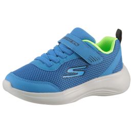 Sneaker Skechers "SELECTORS", M&auml;dchen, Gr. 30, blau, Synthetik, Textil, Schuhe Sneaker, Freizeitschuh mit Klettverschluss, Gr&ouml;&szlig;enschablone zum Download