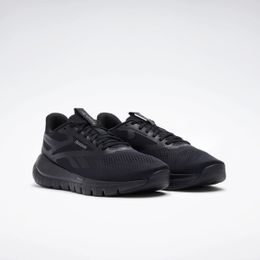 Trainingsschuh Reebok "Reebok FLEX TRAINER", Damen, Gr. 44,5, schwarz, grau 4, Synthetik, Textil, Schuhe