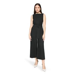 Overall Betty Barclay "Damen mit Eingrifftaschen", Damen, Gr. 36, Normalgr&ouml;&szlig;en, schwarz, Obermaterial: 86% Polyester, 14% Elasthan, figurumspielend, Rundhals, Overalls Overall, Form