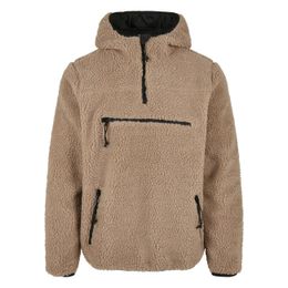 Anorak Brandit "Brandit Herren Teddyfleece Worker Pullover", Herren, Gr. M, camel, 100% Polyester, unifarben, normal, ohne Ausschnitt, Jacken