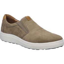Sneaker Josef Seibel "Maddox 06, taupe-kombi", Herren, Gr. 41, grau (taupe, kombi), Obermaterial: 100% Rindsleder Leather cow., Schuhe Sneaker