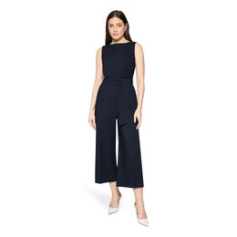 Overall Betty Barclay "Damen mit Eingrifftaschen", Damen, Gr. 46, Normalgr&ouml;&szlig;en, blau (dunkelblau), Obermaterial: 86% Polyester, 14% Elasthan, figurumspielend, Rundhals, Overalls Overall, Form