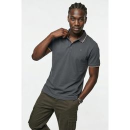 Poloshirt Blend "BHEDIN POLO S/S", Herren, Gr. S, iron gate, Jersey, Obermaterial: 100% Baumwolle, unifarben, regular fit normal, ohne Ausschnitt, Shirts