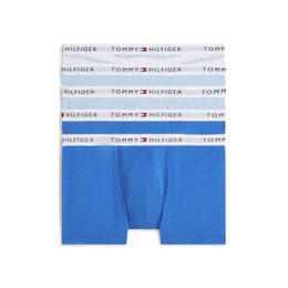 Trunk "5 PK TRUNK PRINT", M&auml;dchen, Gr. 152/158, empire blau, sweet blau, mini stripe, Jersey, Obermaterial: 95% Baumwolle, 5% Elasthan, Tommy Hilfiger Underwear, Unterhosen, mit Logo-Taillenbund, k&ouml;rpernahe Form