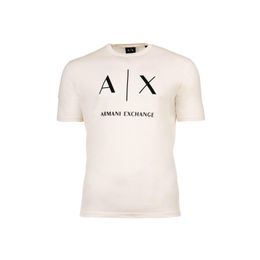 T-Shirt Armani Exchange "T-Shirt T-SHIRT 1er Pack", Damen, Gr. L, beige (creme), Obermaterial: 100% Baumwolle CO., Shirts T-Shirt