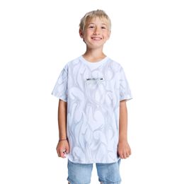 T-Shirt DC Shoes "DC Liquid Fuego", Jungen, Gr. 10(140-148cm), wei&szlig;, Obermaterial: 75% Walkfrottier, 25% Walkfrottier;, Shirts T-Shirt