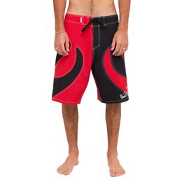 Boardshorts Quiksilver "YG Surfsilk Interceptor 21", Herren, Gr. 28(XS), high risk rot, Obermaterial: 88% Microfaser, 12% Elasthan;, Hosen
