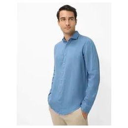 Leinenhemd Brax "Style HAROLD", Herren, Gr. XL, Normalgr&ouml;&szlig;en, blau, Web, 100% Leinen, Hemden