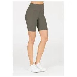 ENDURANCE ATHLECIA Shorts ATHLECIA "Aliya", Damen, Gr. 38, EURO-Gr&ouml;&szlig;en, grau, 75% Polyamid, 25% Elasthan, unifarben, kurz, Hosen Shorts, Mit Quick-Dry-Funktion