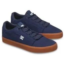 Sneaker DC Shoes "Hyde", Herren, Gr. 6(38), blau (dc navy, gum), Obermaterial:Obermaterial: Leder [Kuh] / Futter: Textil / Au&szlig;ensohle: Gummi;, Schuhe Sneaker