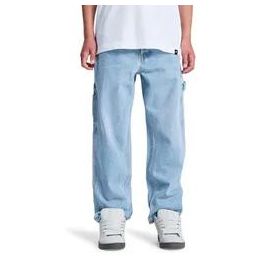 Sporthose DC Shoes "Carpenter Baggy", M&auml;dchen, Gr. 15(160-168cm), indigo light, Obermaterial: 75% Walkfrottier, 25% Walkfrottier;, Hosen Sporthose