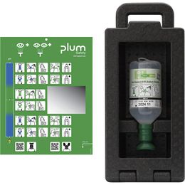 Plum iBox Wandbox mit Sichtfenster und Tragegriff, 1 x 500 ml 0,9 % NaCl, staubdicht