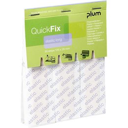 Plum Pflaster-Nachf&uuml;llpackung QuickFix, Elastic Long, VE 6 &agrave; 30 Stk, HxB 120 x 20 mm