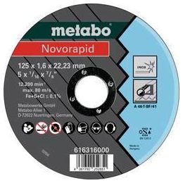 Metabo 616316000 Trennscheibe 125 mm 25 St. Blech